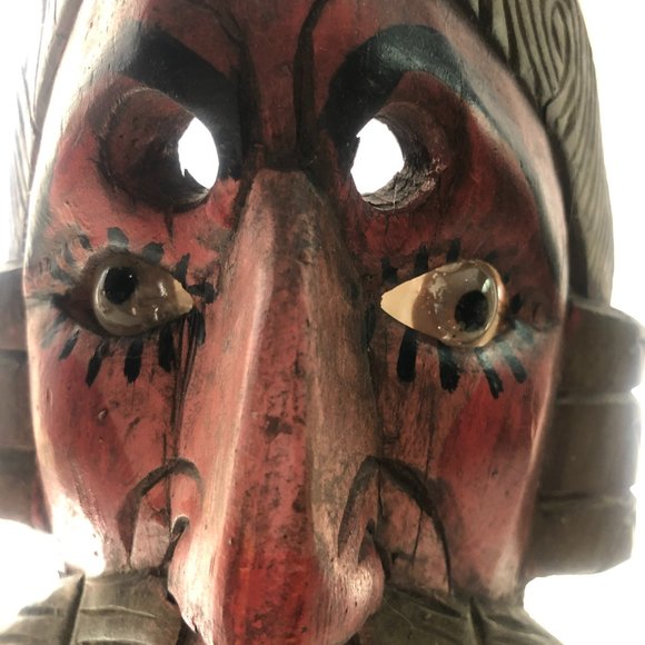 Art | Vintage Mexican Wooden Carved Spanish Conquistador Mask | Poshmark